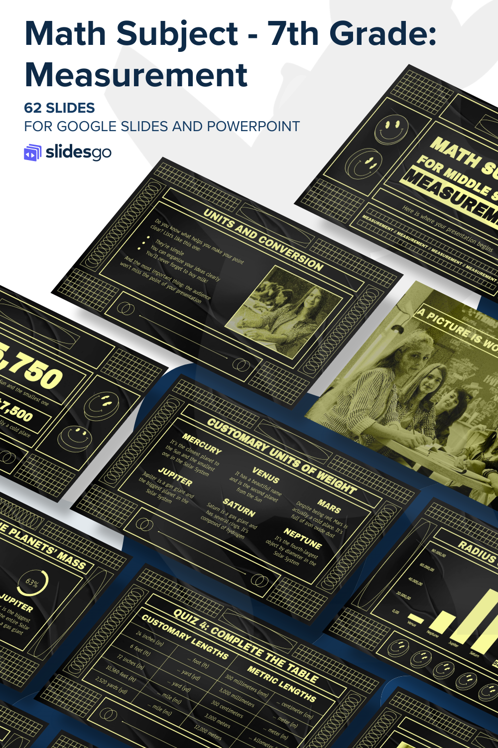 Math Subject for 7th Grade: Measurement | Google Slides & PPT