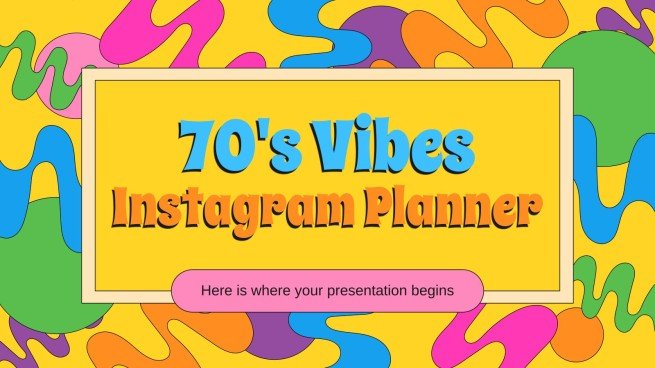 70's Vibes Instagram Planner | Google Slides & PowerPoint