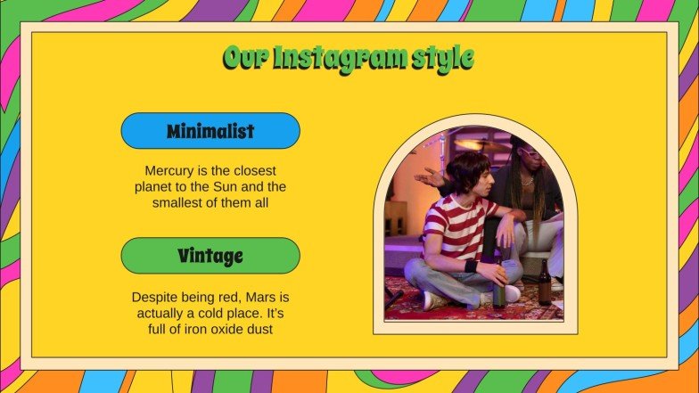 70's Vibes Instagram Planner | Google Slides & PowerPoint