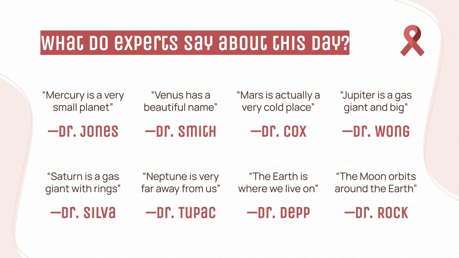 Día Nacional del Oncólogo Quirúrgico en EE. UU. I Google Slides