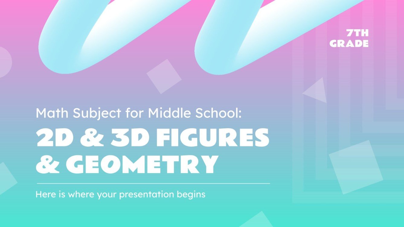 Math: 2D & 3D Figures & Geometry | Google Slides & PPT