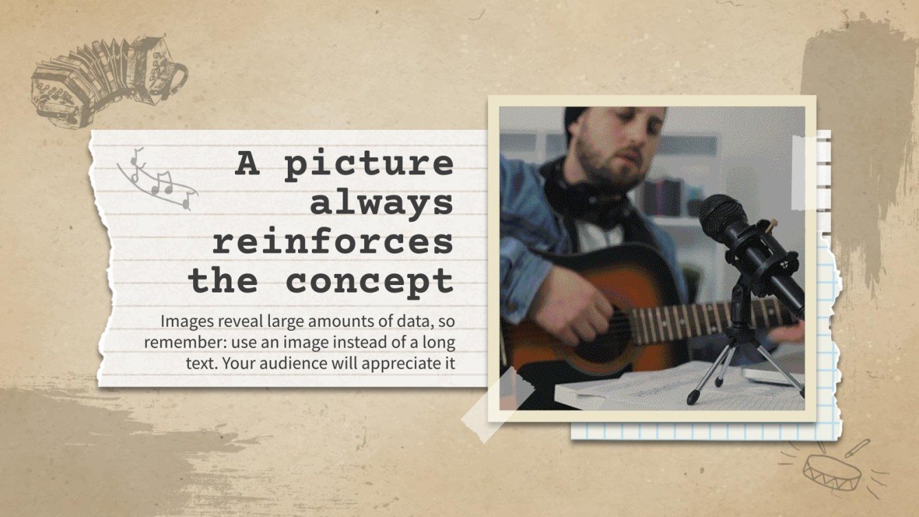 Singer-Songwriter Portfolio | Google Slides & PowerPoint