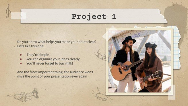 Singer-Songwriter Portfolio | Google Slides & PowerPoint