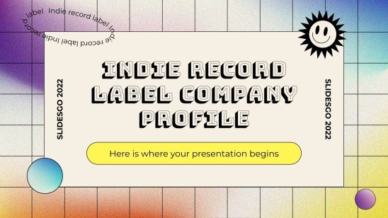 Indie Record Label Company Profile | Google Slides & PPT