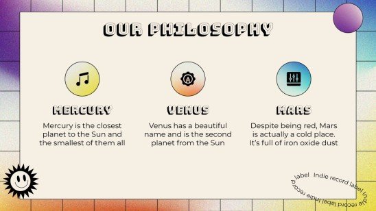 Indie Record Label Company Profile | Google Slides & PPT