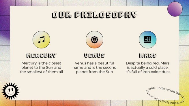 Indie Record Label Company Profile | Google Slides & PPT