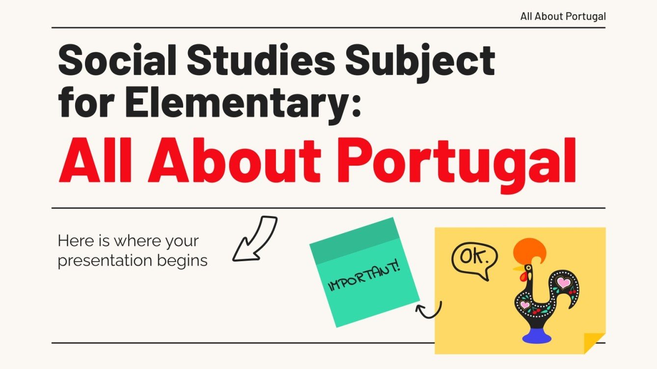 Modelos grátis sobre Portugal do Google Slides e PowerPoint