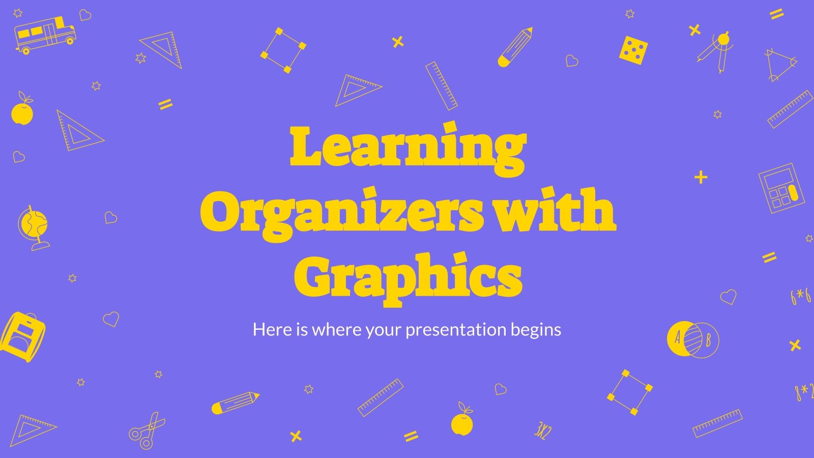 Learning Organizers with Graphics Google Slides & PowerPoint