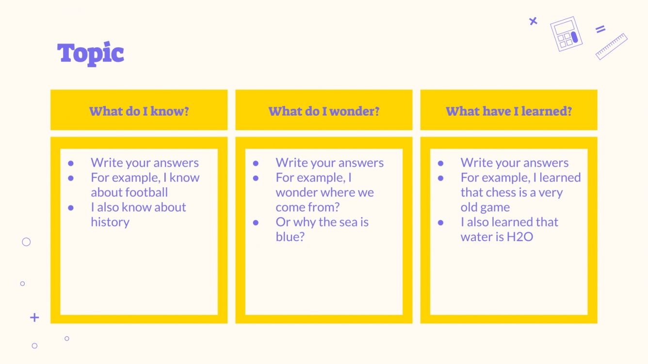 Learning Organizers with Graphics Google Slides & PowerPoint