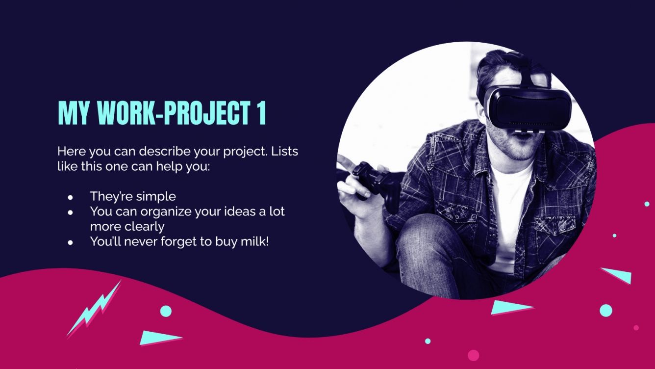 Game Developer Portfolio Google Slides & PowerPoint template