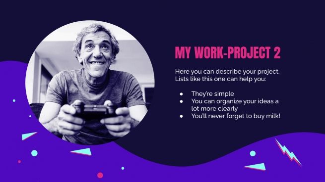 Game Developer Portfolio Google Slides & PowerPoint template