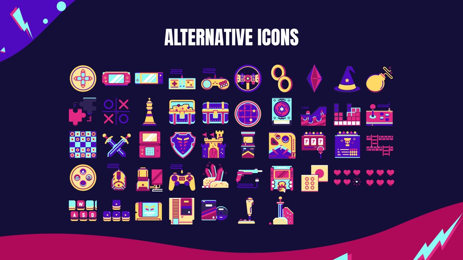 Game Developer Portfolio Google Slides & PowerPoint template