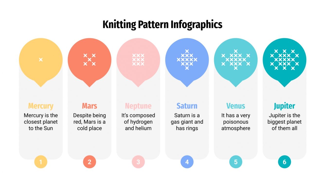 Knitting Patterns Infographics | Google Slides & PPT