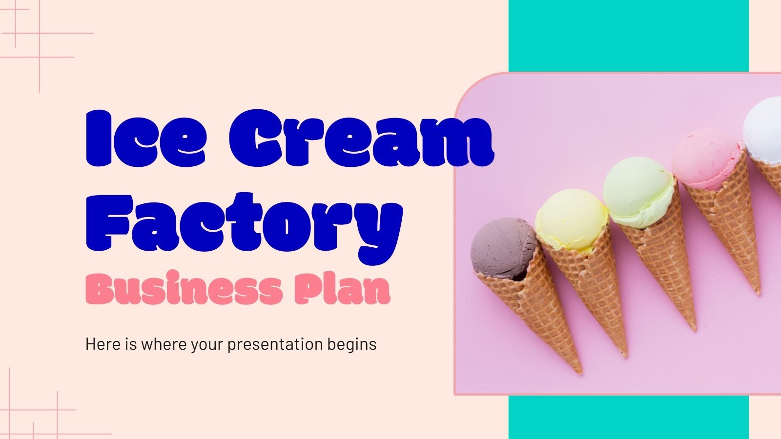 Free Google Slides & PowerPoint templates full of ice cream