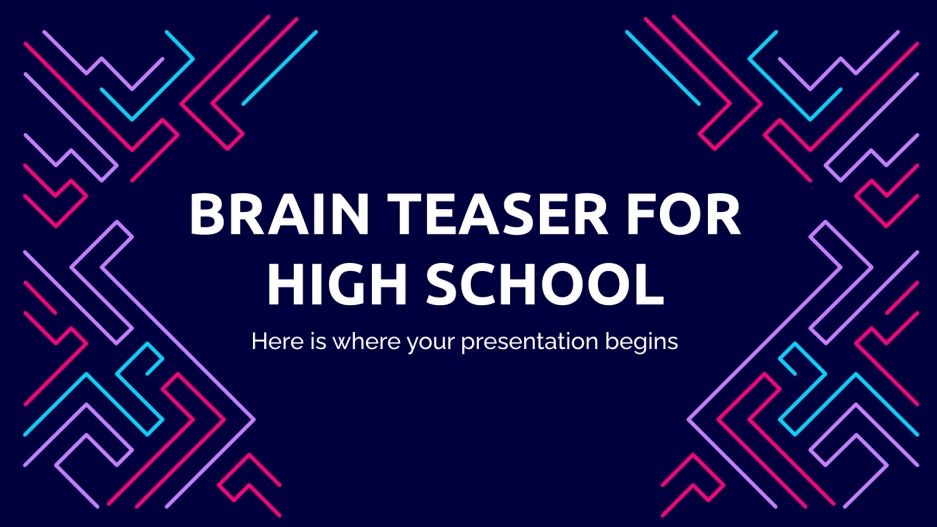 Free templates about the brain for Google Slides and PowerPoint
