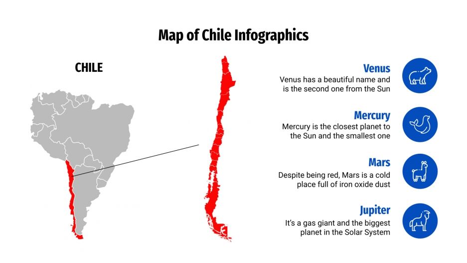 Map of Chile Infographics for Google Slides & PowerPoint