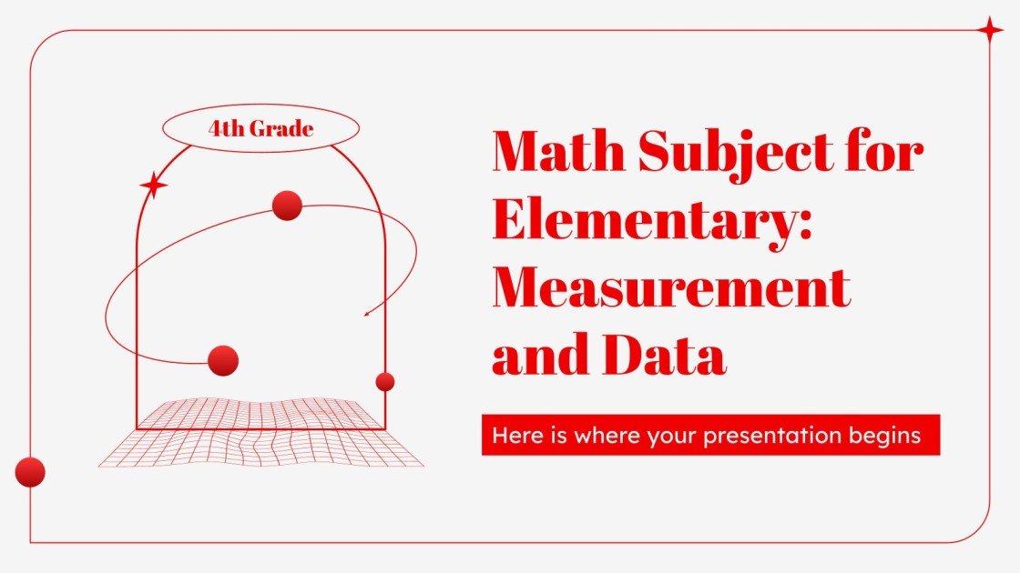 Math for Elementary: Measurement and Data | Google Slides