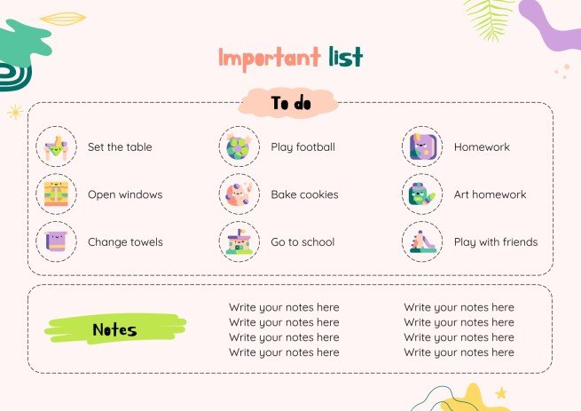 Printable Weekly To Do List for Pre-K | Google Slides & PPT