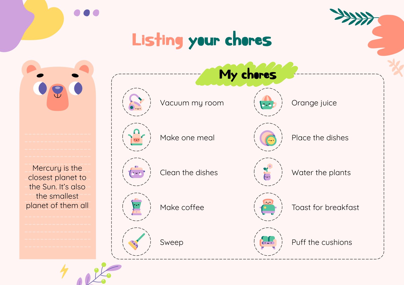 Printable Weekly To Do List for Pre-K | Google Slides & PPT