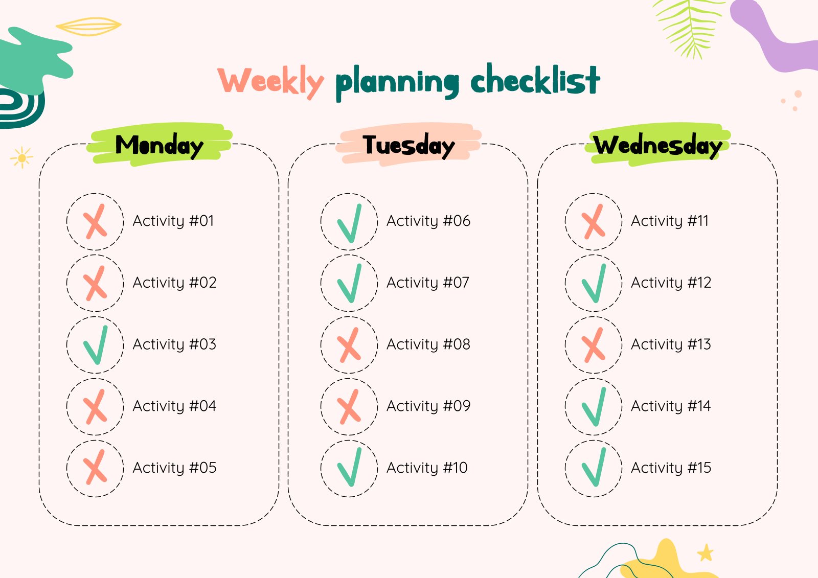 Printable Weekly To Do List for Pre-K | Google Slides & PPT