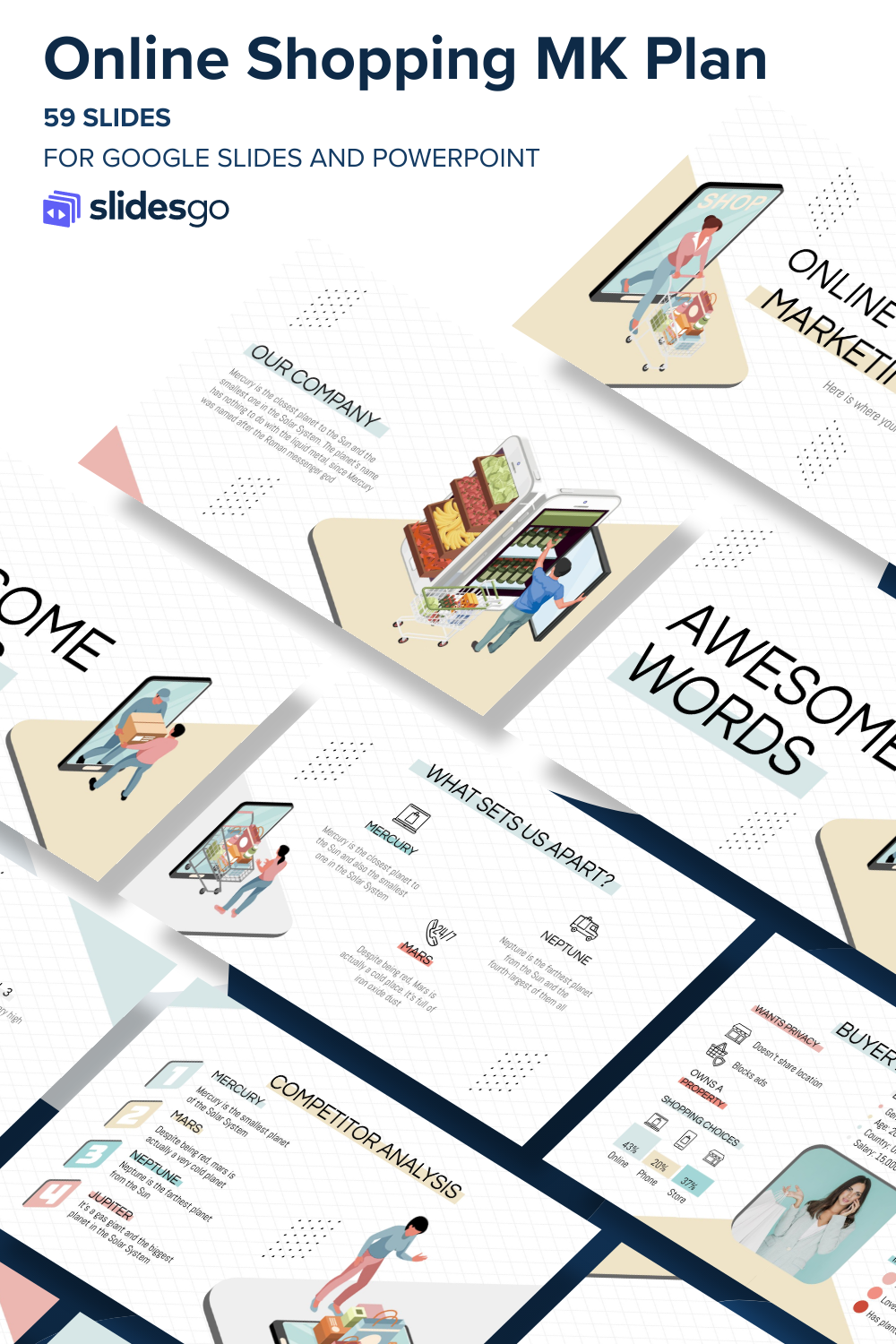 Online Shopping MK Plan | Google Slides and PowerPoint