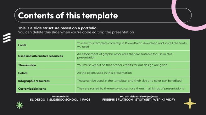 Singer Portfolio | Google Slides and PowerPoint