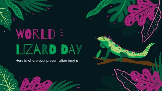 World Lizard Day | Google Slides and PowerPoint