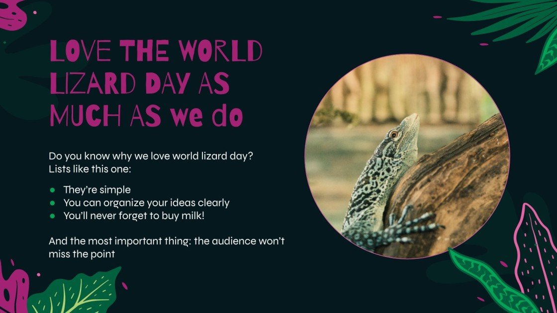 World Lizard Day | Google Slides and PowerPoint