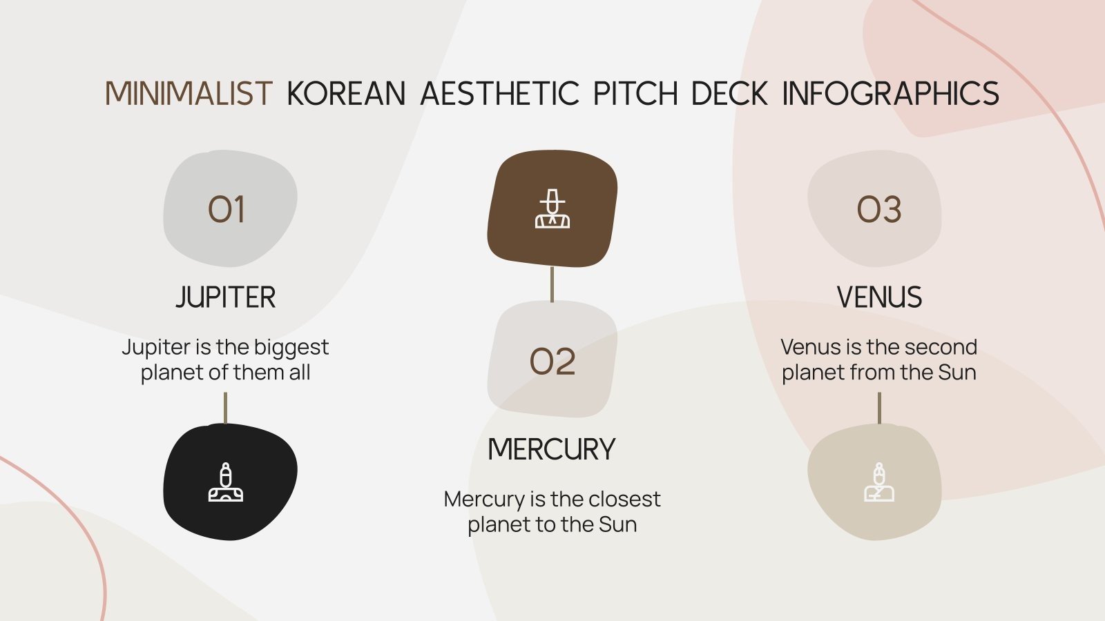 Minimalist Korean Aesthetic Pitch Deck Infographics