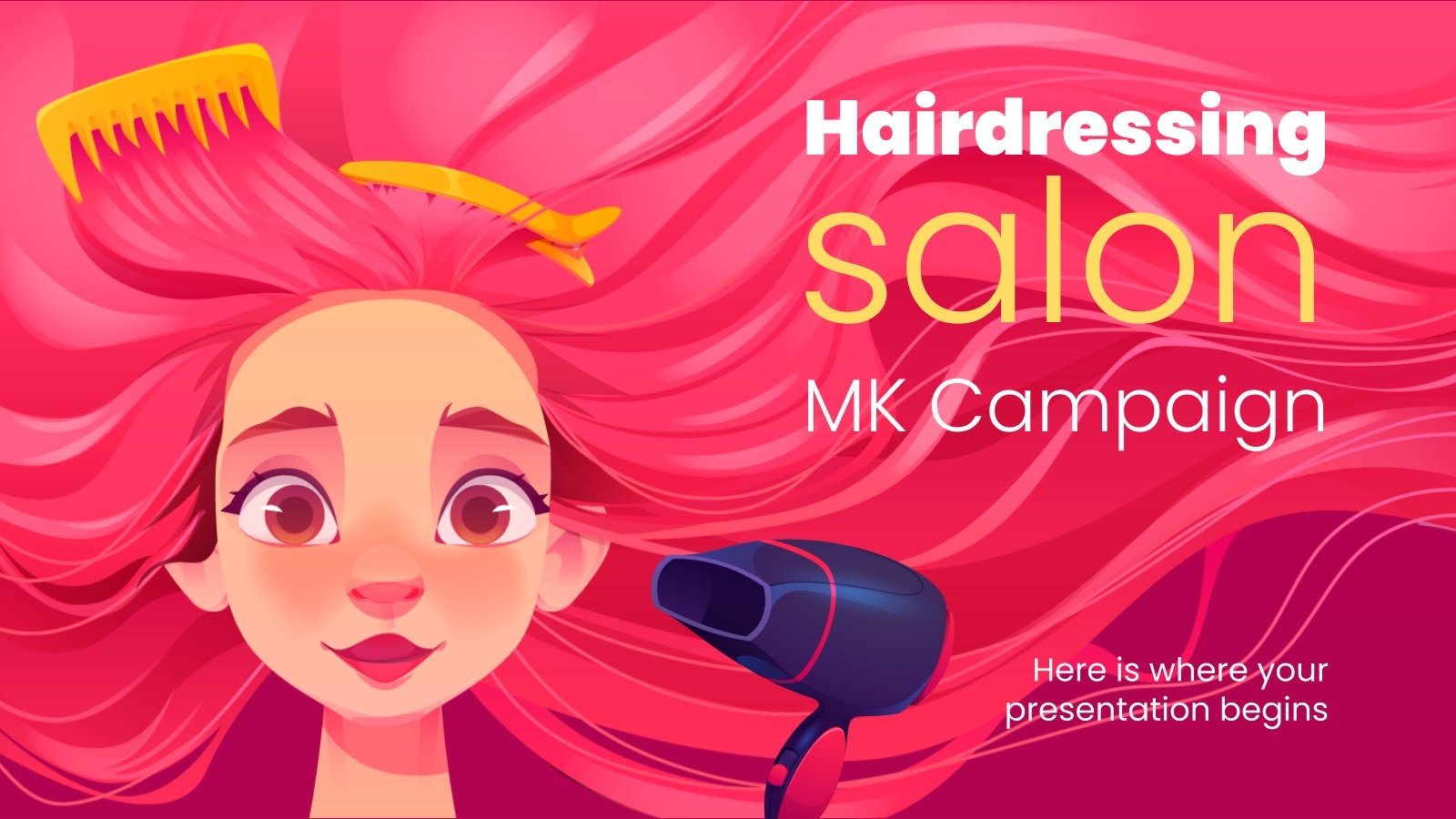 Hairdressing Salon MK Campaign | Google Slides & PPT