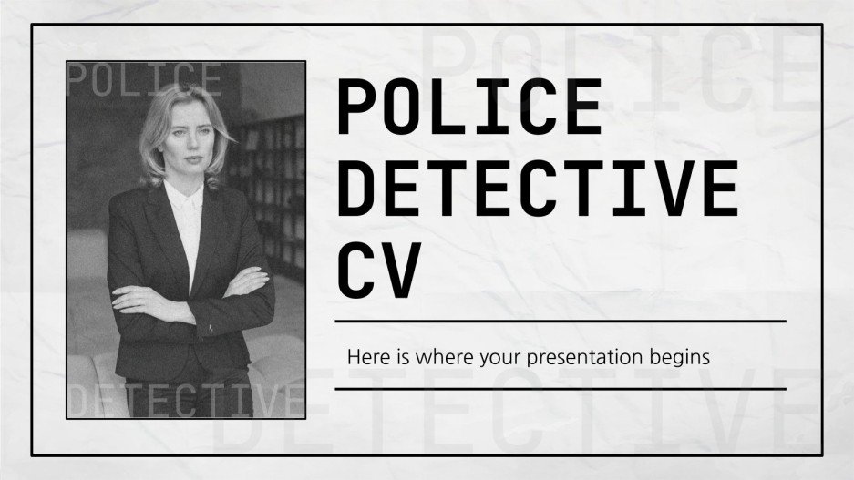 Plantillas sobre detectives para Google Slides y PowerPoint