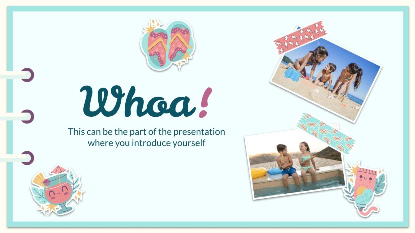 End of Summer Digital Memory Book | Google Slides & PPT