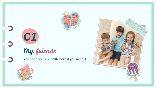 End of Summer Digital Memory Book | Google Slides & PPT