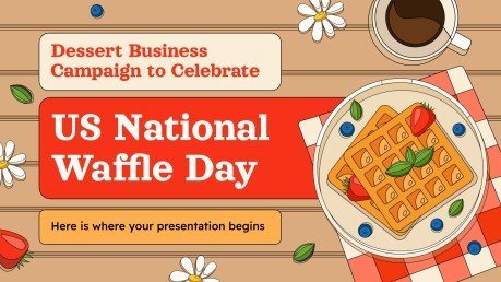 Dessert Business Campaign National Waffle Day | Google Slides