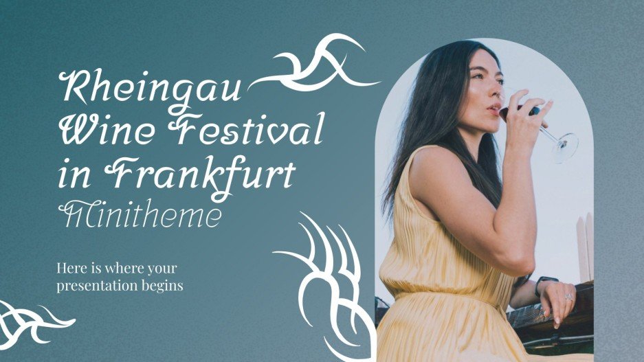 Rheingau Wine Festival in Frankfurt Minitheme | Google Slides