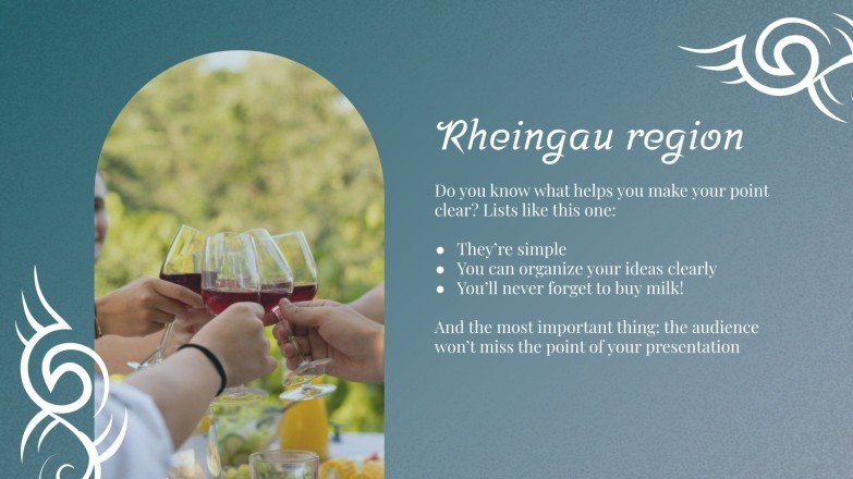 Rheingau Wine Festival in Frankfurt Minitheme | Google Slides