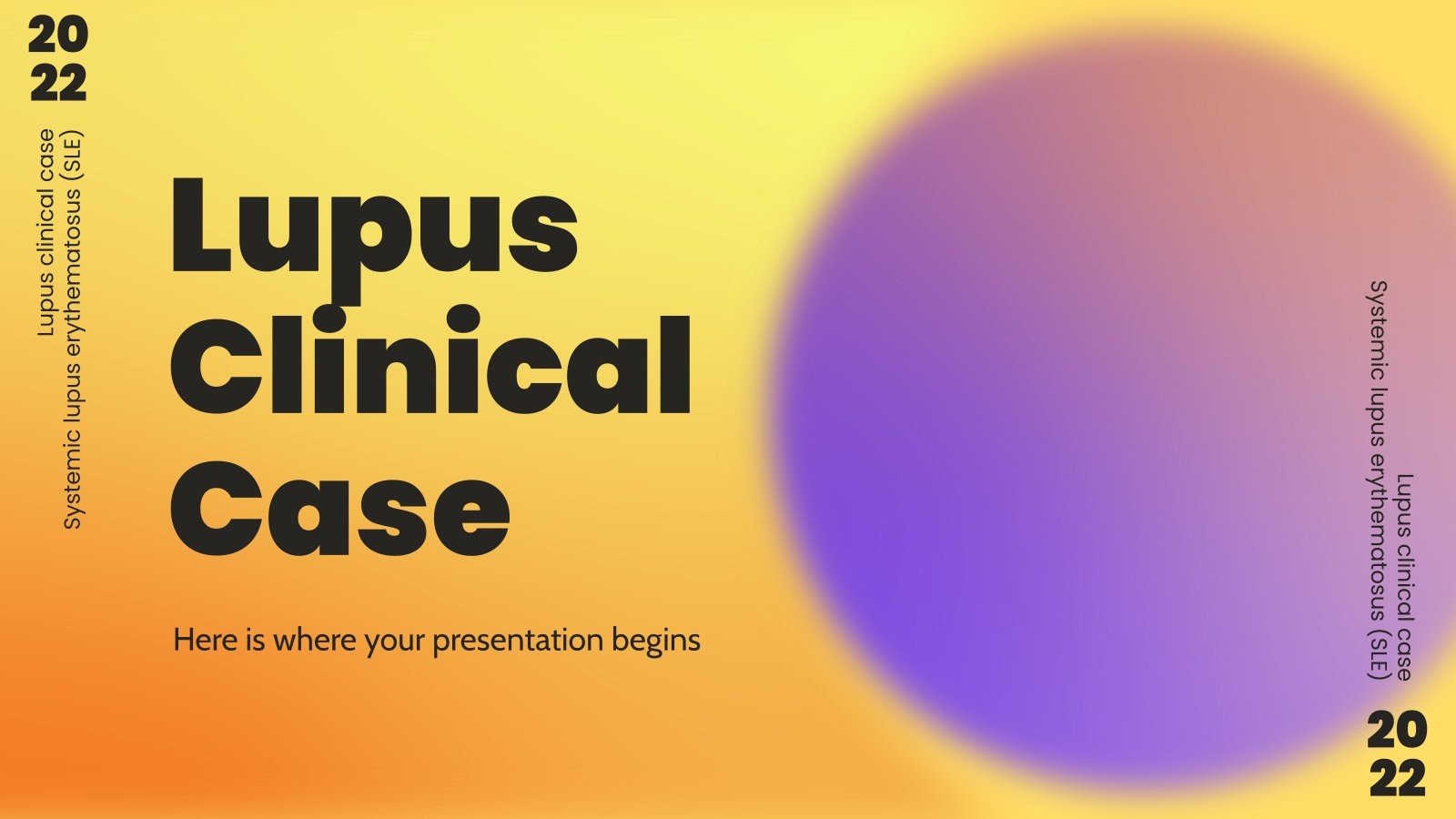 Lupus Clinical Case | Google Slides & PowerPoint template