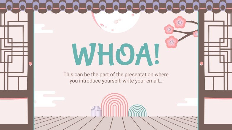 Traditional Korean Style Theme for Marketing | Google Slides