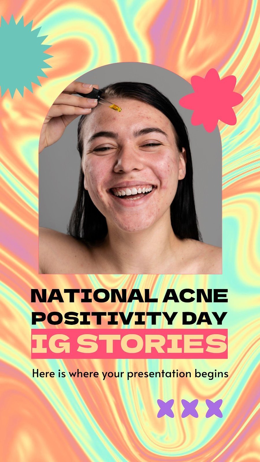 Acne Positivity Day Instagram Stories | Google Slides & PPT