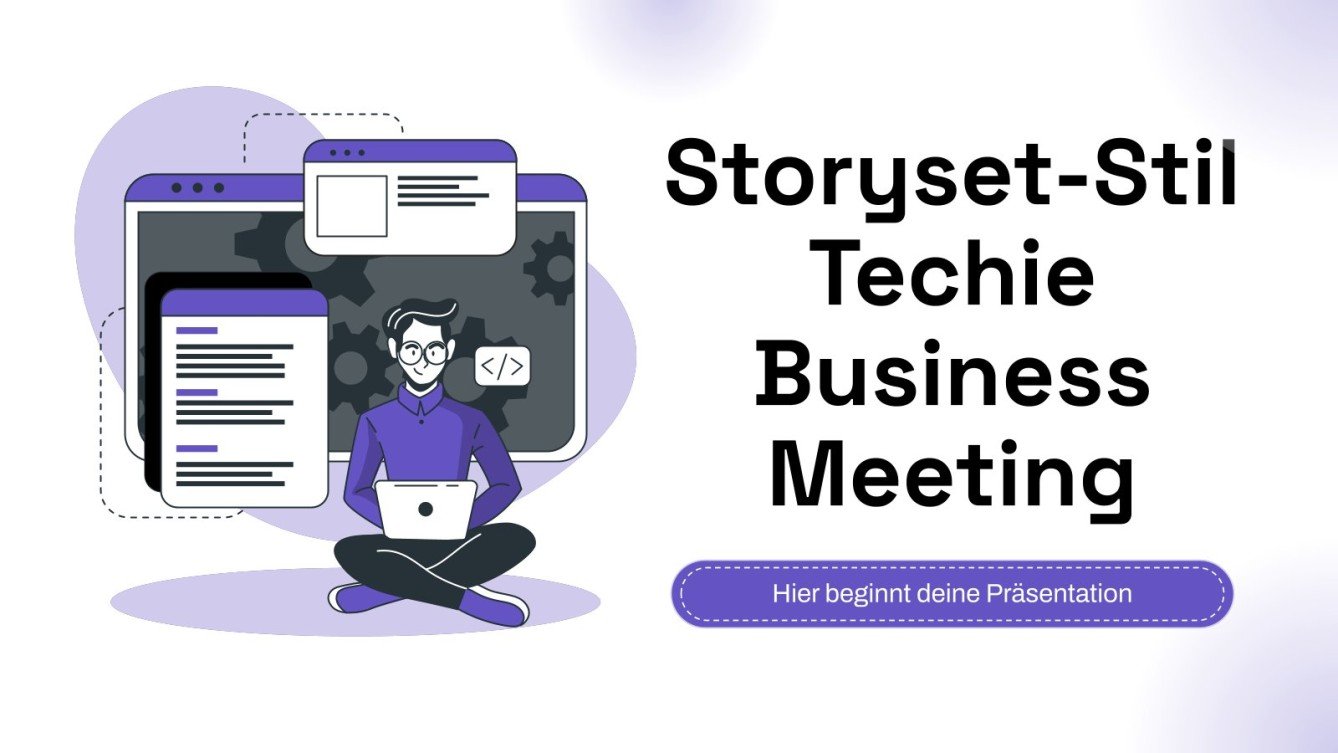 Storyset Style Business Meeting | Google Slides & PowerPoint