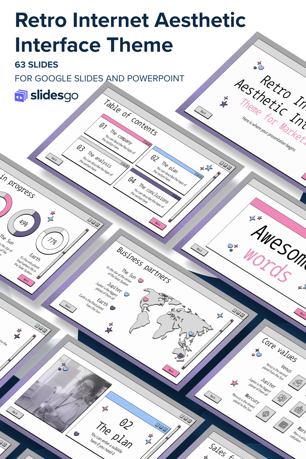 Retro Internet Aesthetic Interface Theme for Marketing