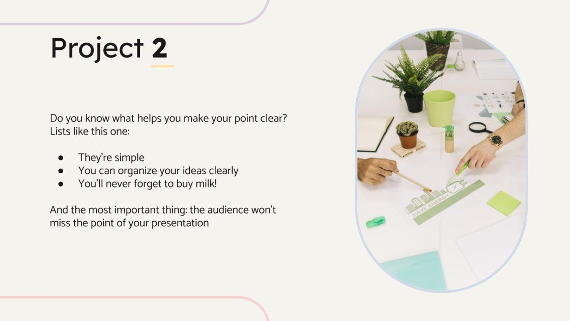 Pastel Minimalist Elegant Lines Portfolio | Google Slides & PPT