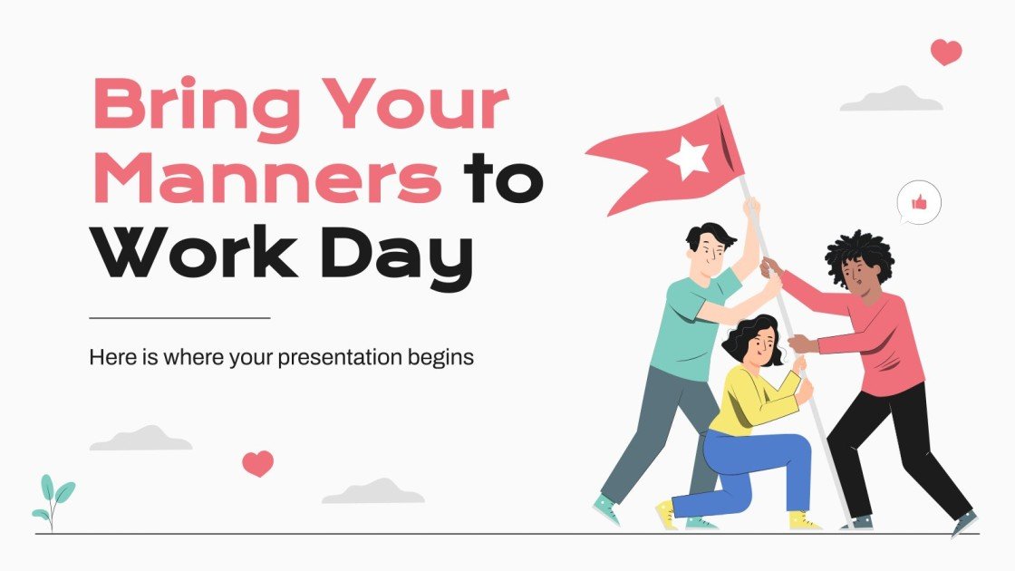 Bring Your Manners to Work Day | Google Slides & PowerPoint