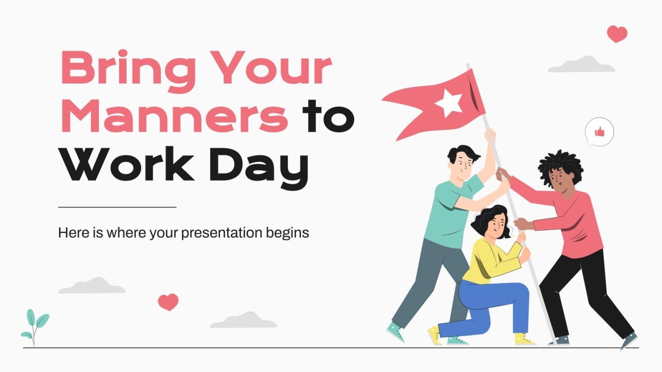 Bring Your Manners to Work Day | Google Slides & PowerPoint
