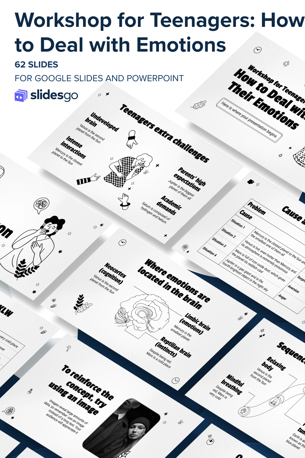 Workshop for Teenagers Deal with your Emotions | Google Slides