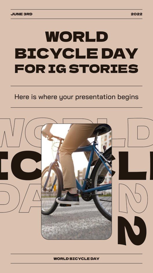 World Bicycle Day! | Google Slides & PowerPoint