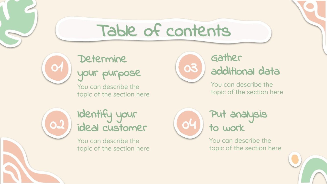 Cute Pastel Doodle Brand: Market Analysis Theme for Marketing