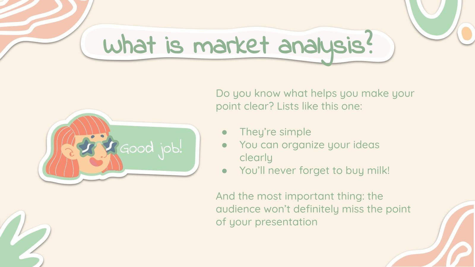 Cute Pastel Doodle Brand: Market Analysis Theme for Marketing