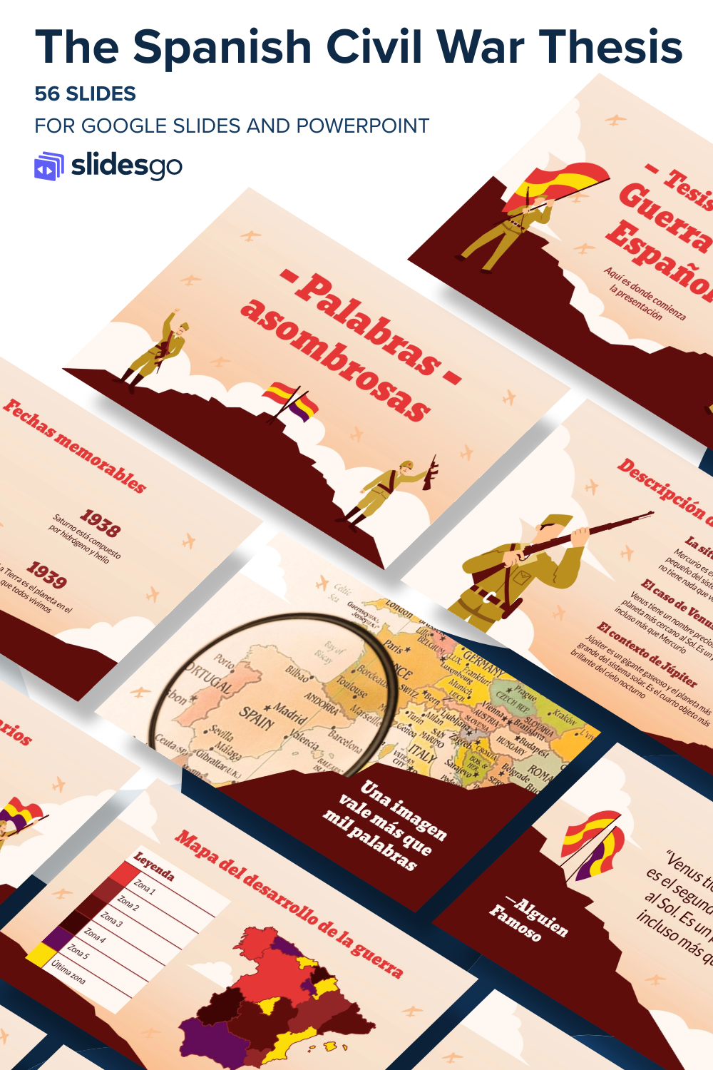 The Spanish Civil War Thesis | Google Slides and PowerPoint