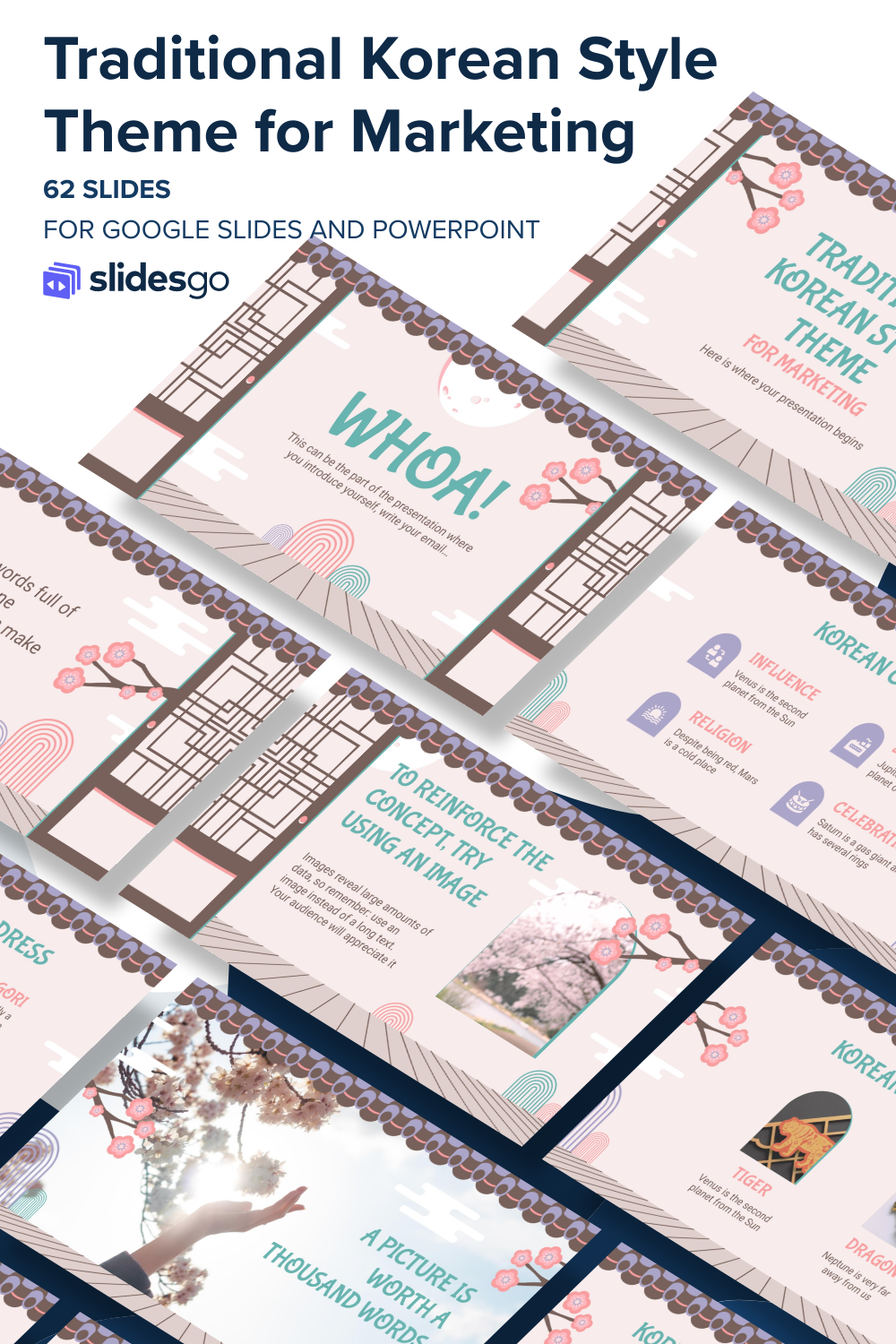 Traditional Korean Style Theme for Marketing | Google Slides